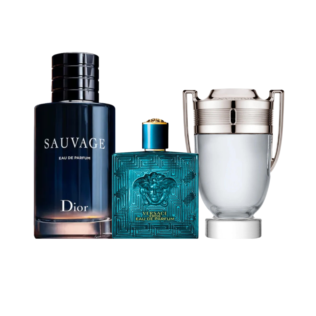 Compra 1 y Lleva 3 de Invictus | Sauvage | Versase 100ML